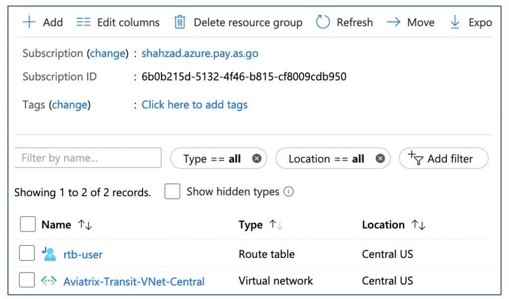 Azure Transit Network Deployment with Native VNet Peering – netJoints